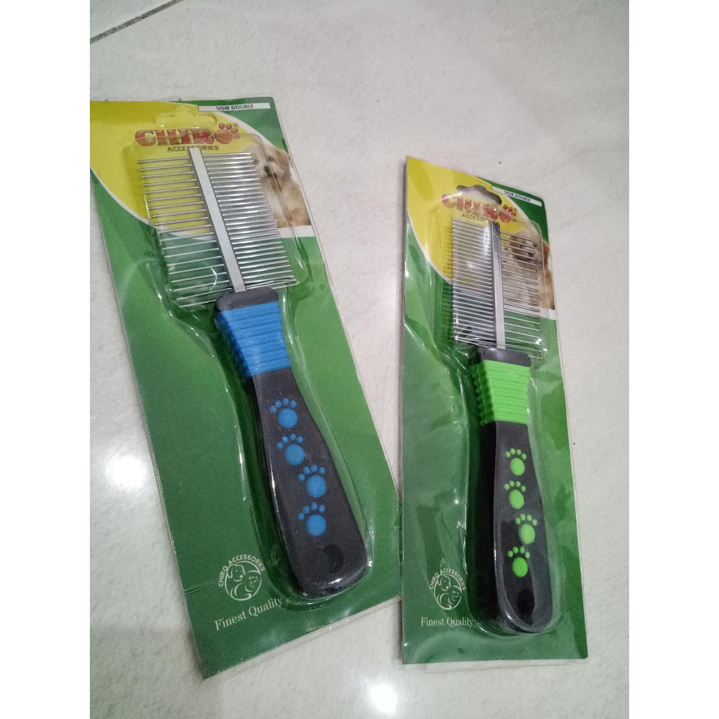 Jual Sisir Kutu/SISIR DOBEL Chiro untuk Kucing, Anjing, Kelinci dan ...