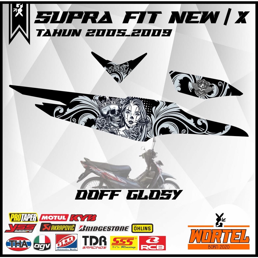 Jual Striping Hologram Supra FIT-Stiker Lis Decal Motor Supra Fit New ...