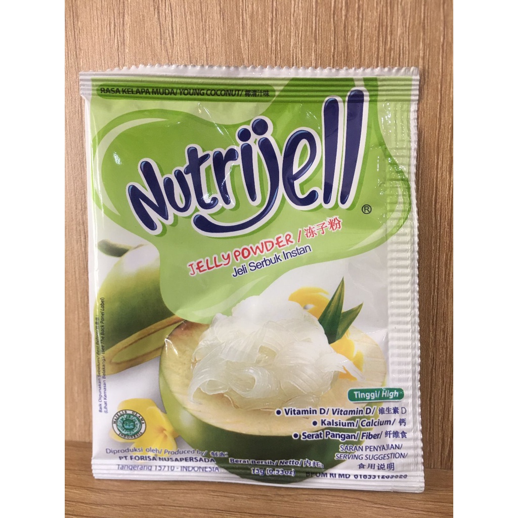 Jual Nutrijell Agar-Agar Rasa Kelapa Muda / Young Coconut Sachet 15gr ...