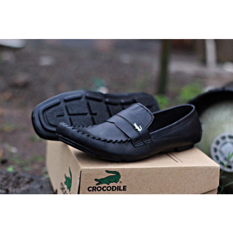 Jual Slip on pria - CROCODILE | Sepatu Slip on pria original Kulit Asli ...