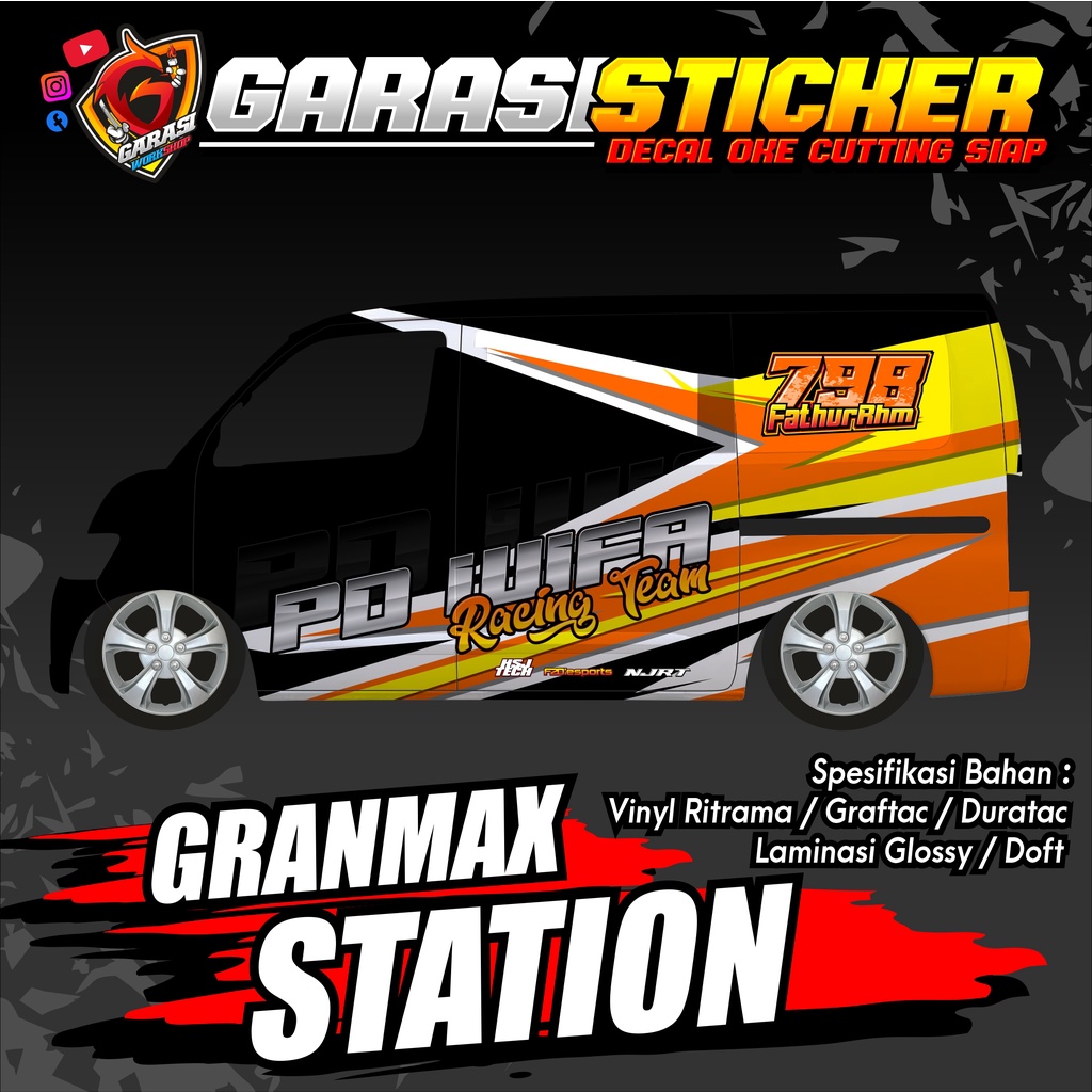 Jual STIKER DECAL FULL GRANMAX STATION | Shopee Indonesia