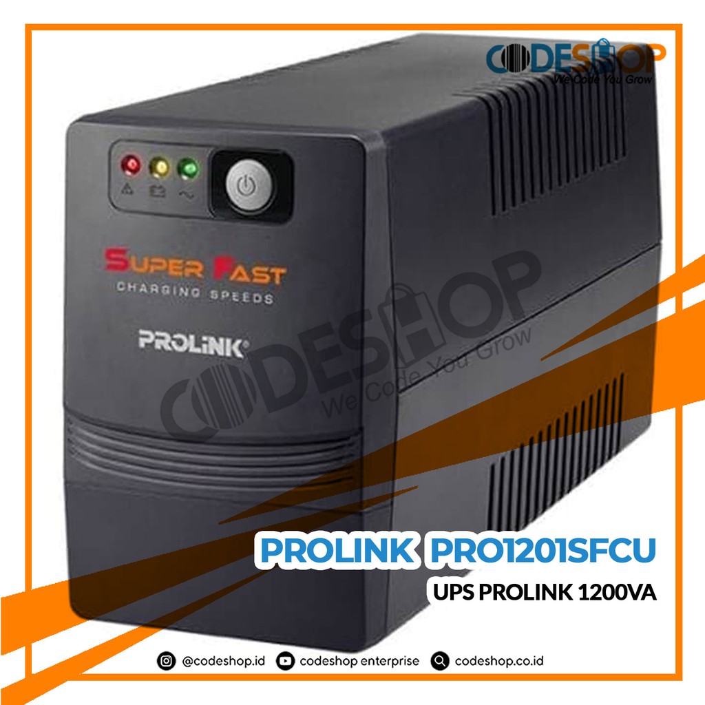 Jual PROLINK UPS 1200VA 1201 SFCU STABILIZER ORIGINAL MURAH | Shopee ...