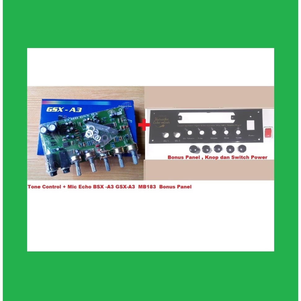 Jual Tone Control + Mic Echo BSX -A3 GSX-A3 MB183 Bonus Panel | Shopee ...