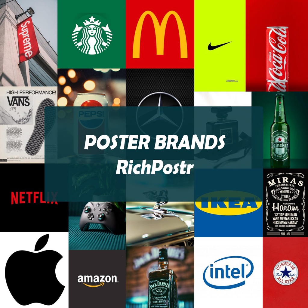 Jual POSTER Dinding Aesthetic TEMA VOL.1 RICHPOSTR Dekorasi Hiasan ...