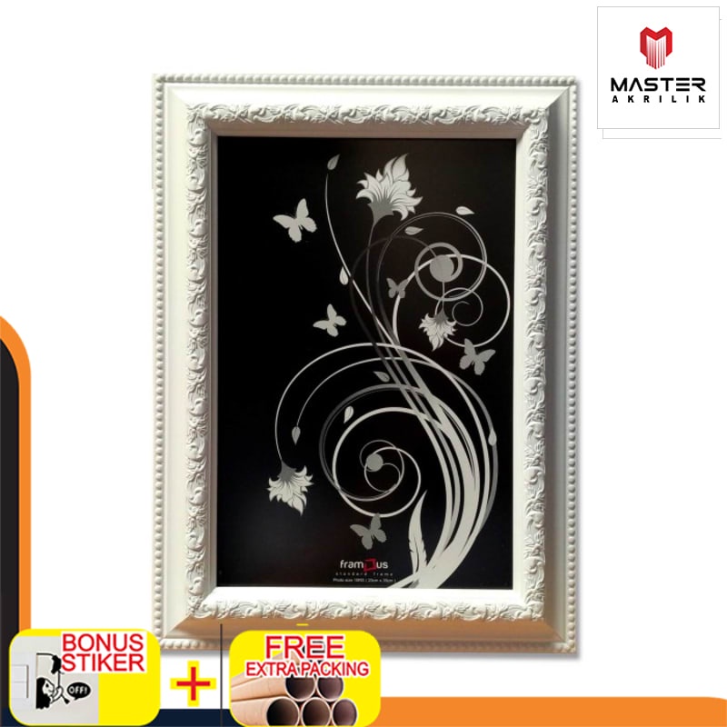 Jual Promo 10RS Frame Classic 4 CM - Pigura Bingkai Foto - White Elegan ...