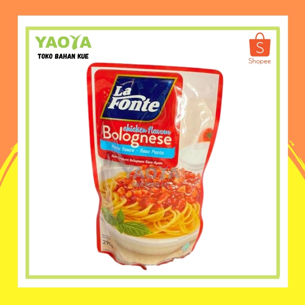 Jual LA FONTE SAUS PASTA 290G CHICKEN BOLOGNESE | Shopee Indonesia