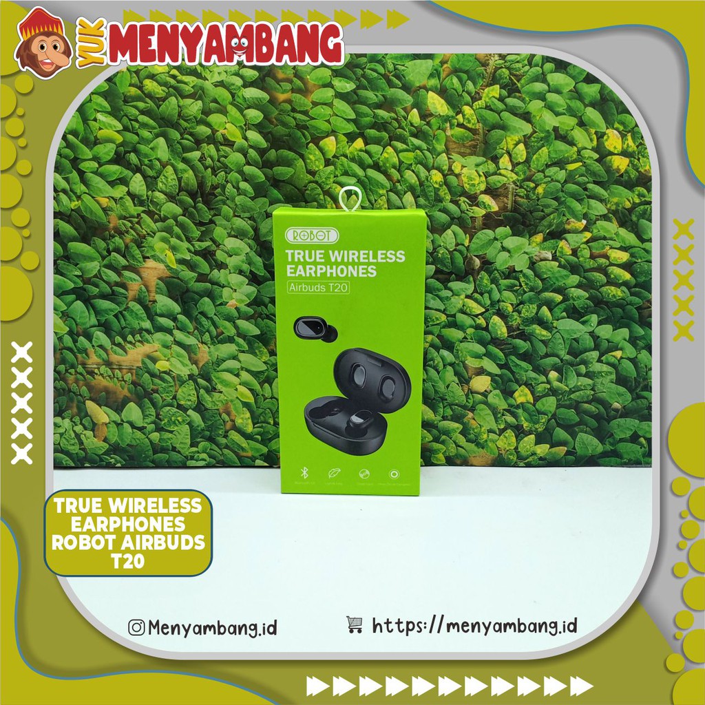 Jual 41286 | HFB-Robot T20 | Robot Headset Bluetooth T20 True Wireless ...