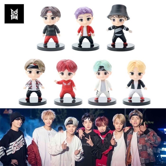Jual ACTION FIGURE BTS BT21 TINYTAN ARMY BANGTAN BOYS KPOP IDOL TOPPER CAKE | Shopee Indonesia