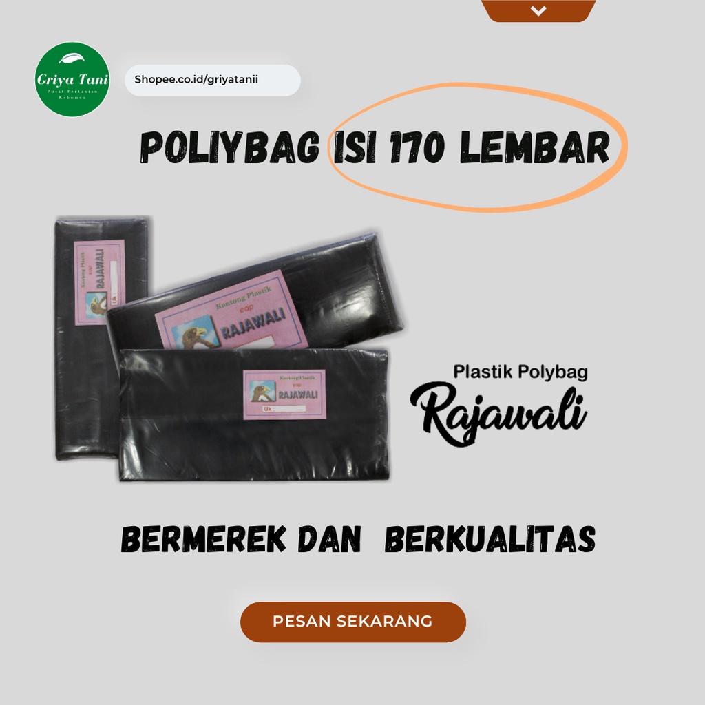 Jual Plastik Polybag Tanaman Bermerek Rajawali Berkualitas Pot Plastik ...
