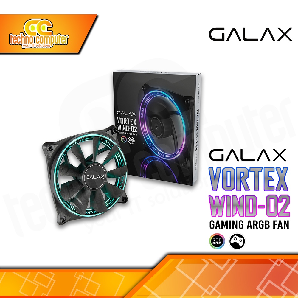 Jual FAN CASING GALAX VORTEX WIND-2 ARGB - 12cm/120mm Single Pack ...