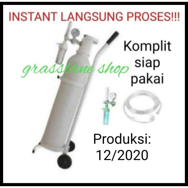 Jual Tabung Oksigen 1 M3 Komplit (Tabung, Troly,Regulator,Selang ...