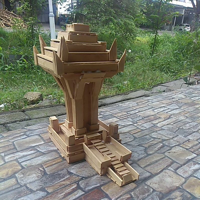 Jual miniatur candi dari stik es krim | Shopee Indonesia