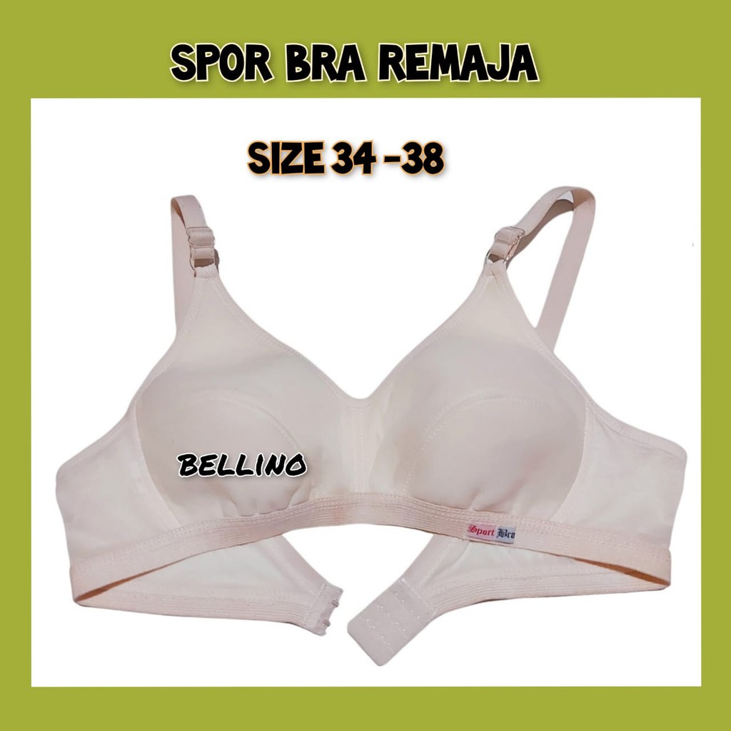 Jual BRA Remaja Tanpa Kawat Size 34-38 Kait 2 Misty Sport Bra Wanita Bh ...