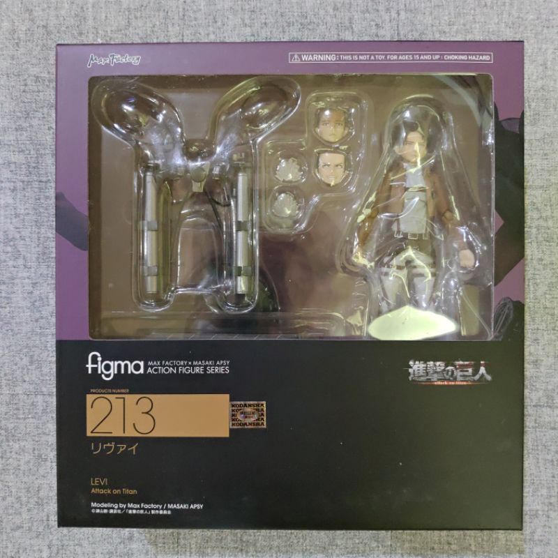 Jual Max Factory ORI Figma 213 Attack on Titan - Levi (MISB) | Shopee ...