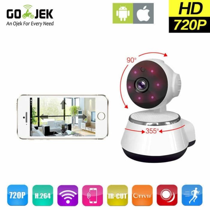 Jual Wireless IP Camera CCTV 1/4 Inch CMOS 720P Night Vision - B027 ...