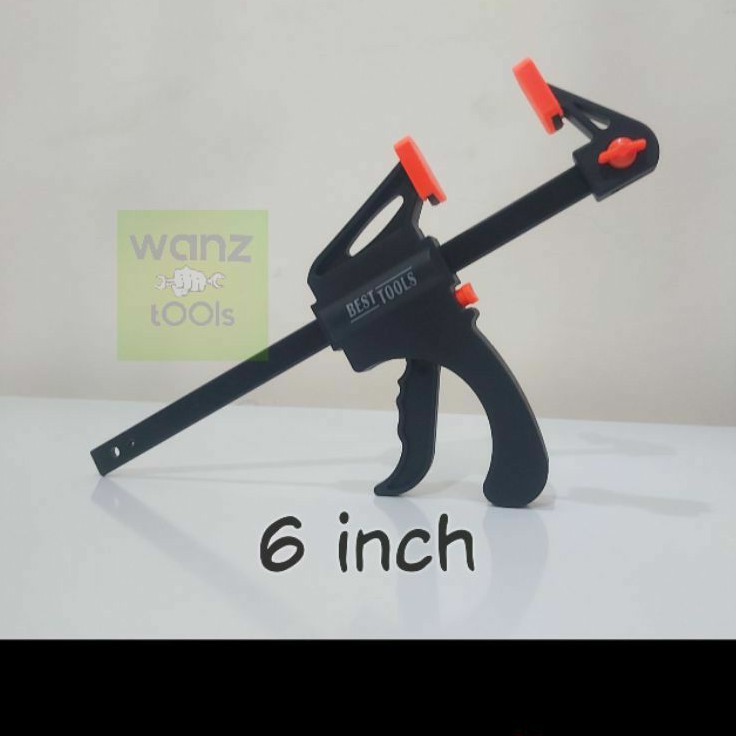 Jual F Clamp 6inch Body Besar Klem Kayu Ratchet Grip Quick Release ...