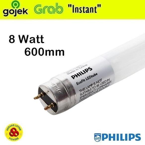 Jual Philips Ecofit Led Tube 8 Watt Putih Setara 18 Watt 600mm CDL No STR | Shopee Indonesia