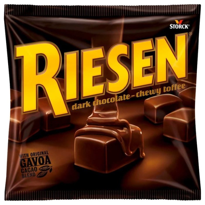 Jual RIESEN DARK CHOCOLATE CHEWY TOFFEE CACAO CANDY PERMEN RESEN COKLAT ...