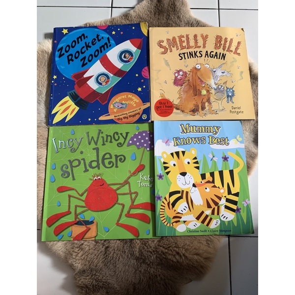 Jual Preloved 4 Softcover Big Story Books: SMELLY BILL, MUMMY KNOWS ...