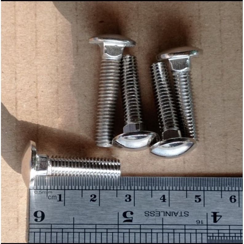 Jual BAUT PAYUNG BAUT BUMPER CB JOINT TRAY M6 x 25 NIKEL BAUT PAGAR ...