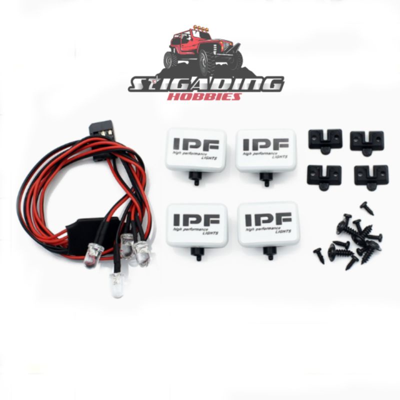 Jual LAMPU SOROT ROOF LAMP RC ADVENTURE 4 PCS SQUARE LAMP | Shopee ...