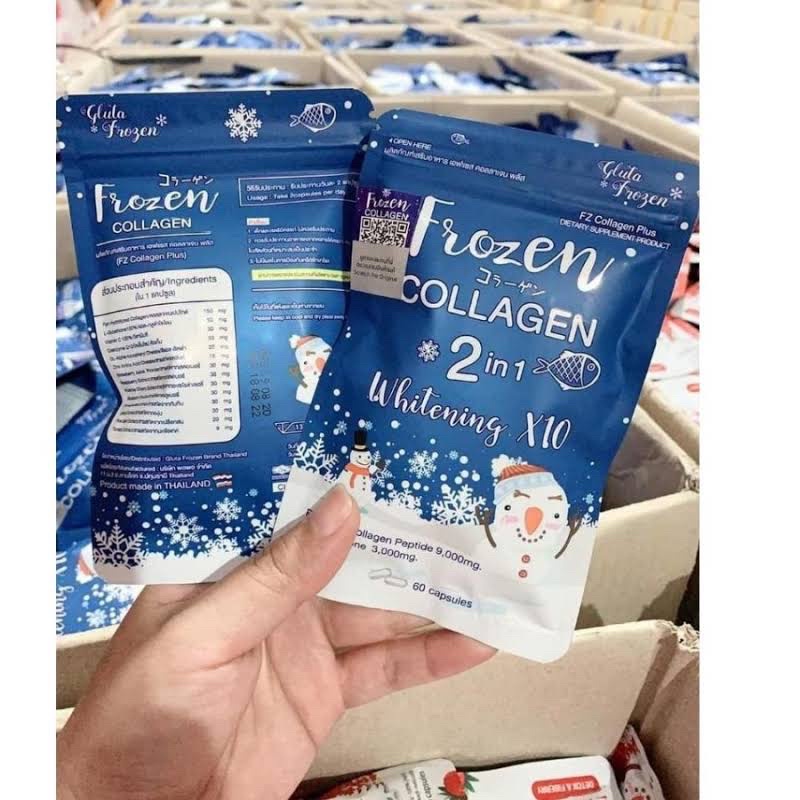 Jual *Iu,xx* [[ FROZEN COLLAGEN PIL ]] frozen collagen 2in1 ada barcode ...