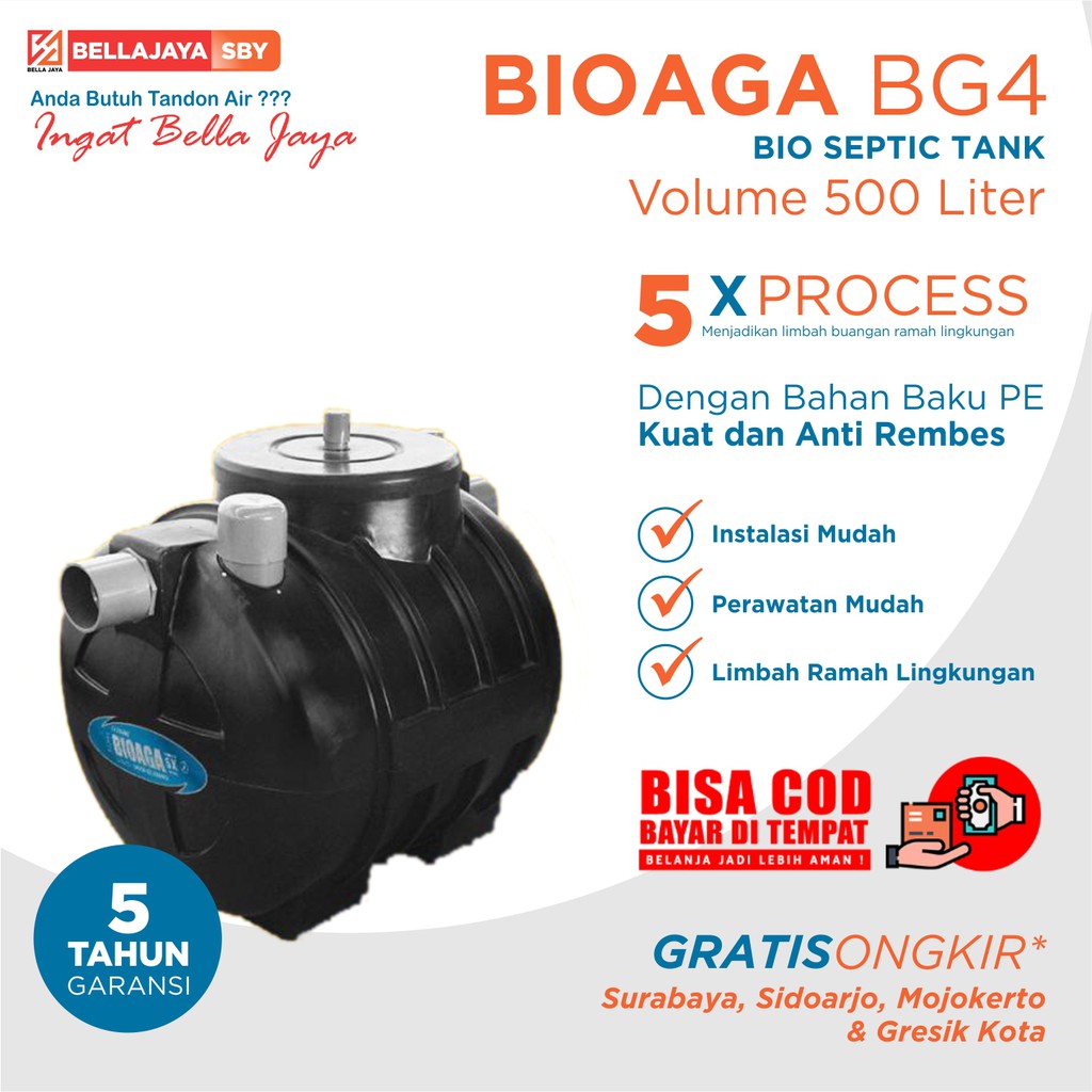 Jual Septic Tank Bioaga BG4 Ramah Lingkungan | Shopee Indonesia