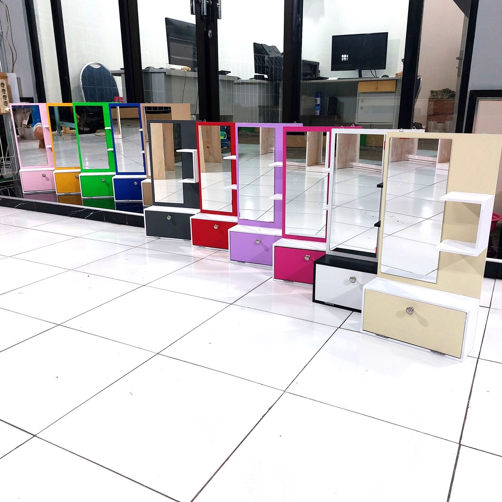 Jual Kaca Rias Makeup Rak Hias Dinding 60 x 30 x 10 Cm | Shopee Indonesia