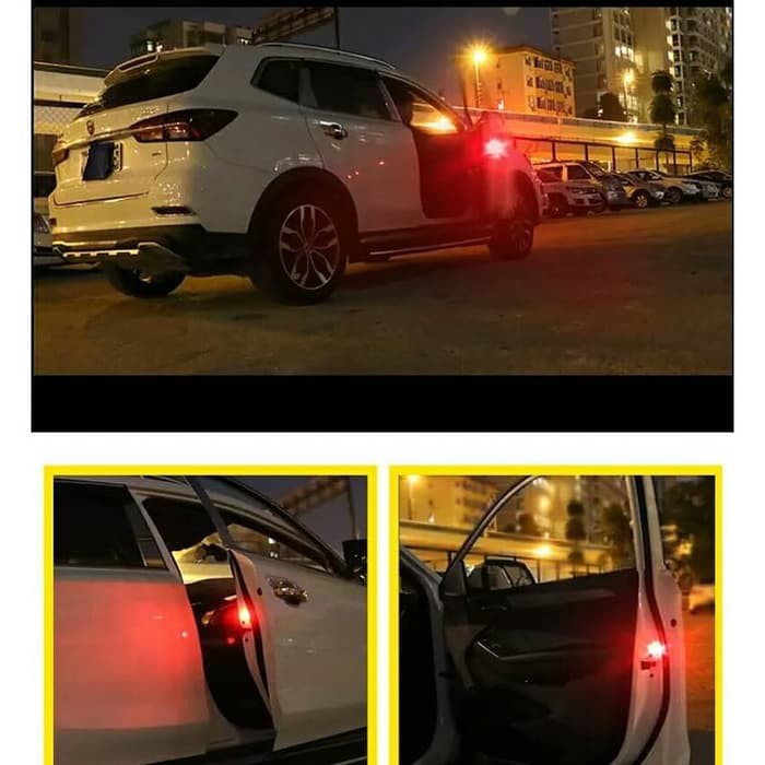 Jual lampu led door open safety warning led / lampu pintu mobil led ...