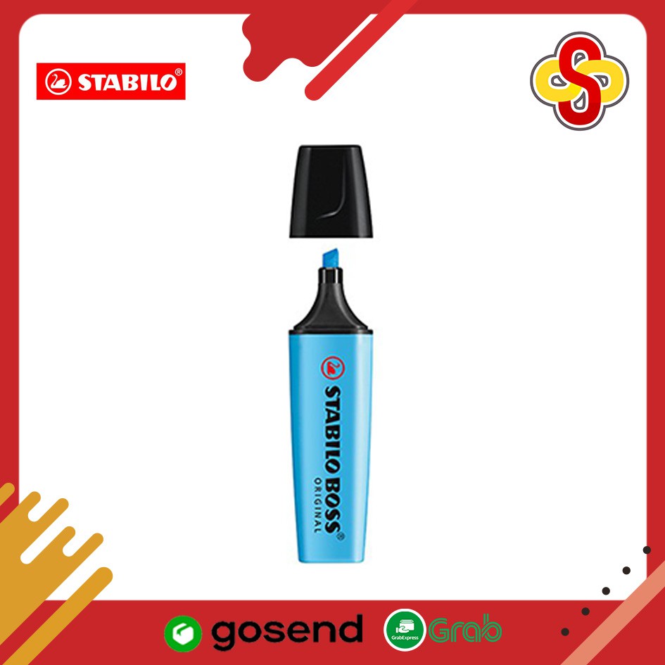 Jual Stabilo BOSS Higlighter Original - Biru | Shopee Indonesia