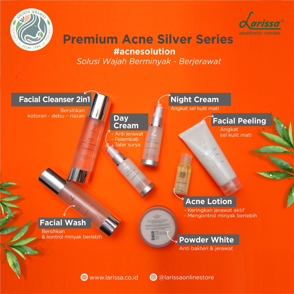 Jual Larissa Starterpack Silver Series - For Acne Skin - (Acne Silver ...