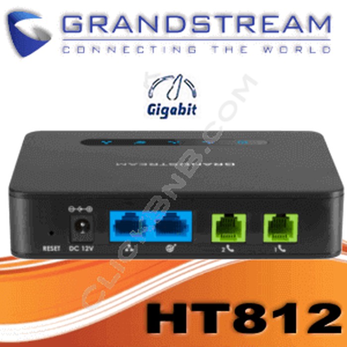 Jual Grandstream HT812 - 2FXS ATA with Dual Gigabit NAT Router | Shopee ...
