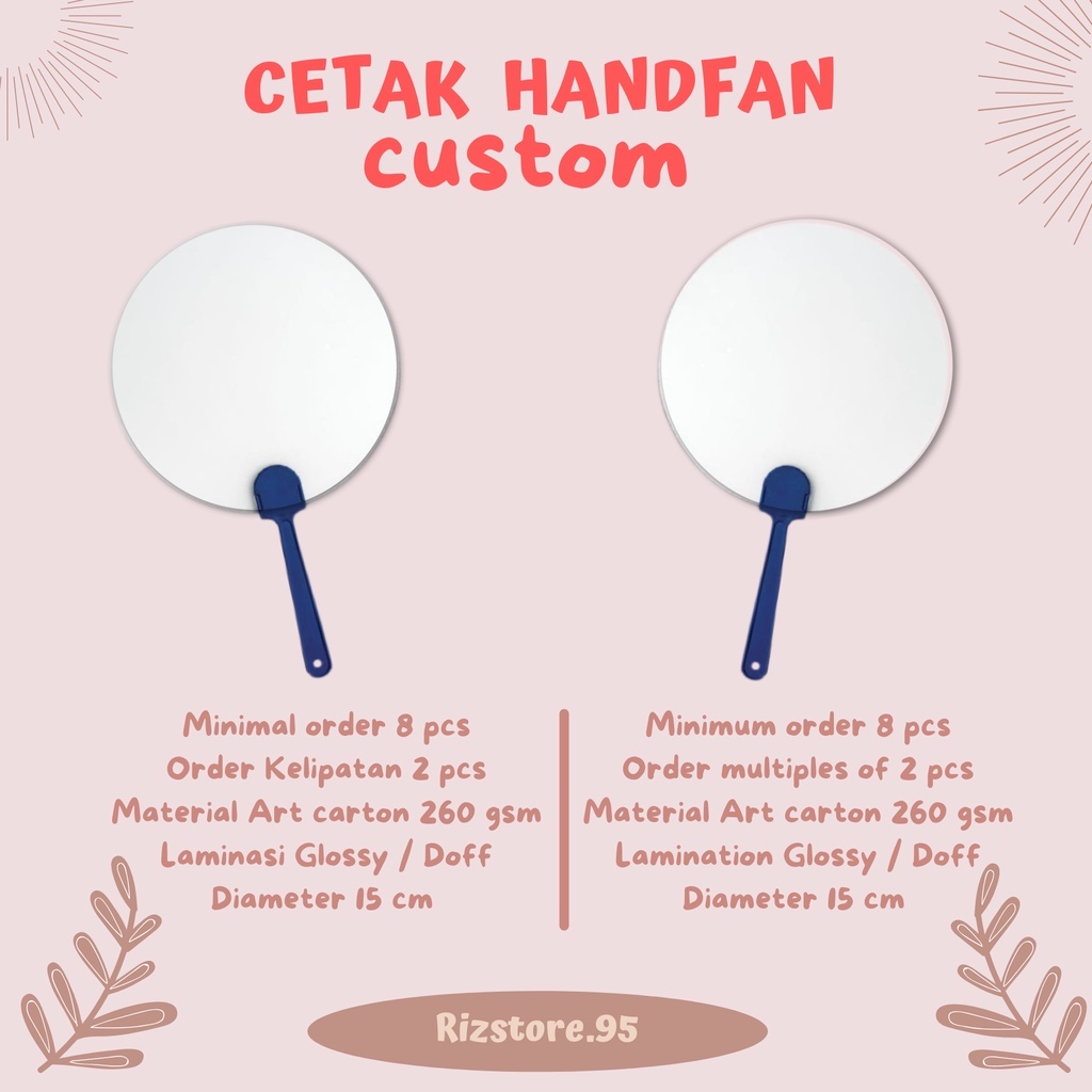 Jual Custom Hand Fan (Pre Order) | Shopee Indonesia
