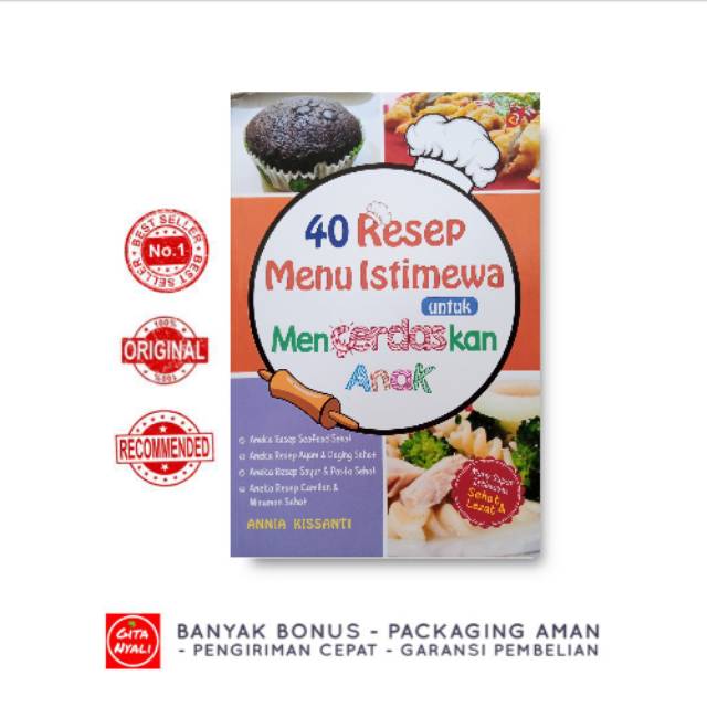 Jual 40 RESEP MENU ISTIMEWA UNTUK MENCERDASKAN ANAK | Shopee Indonesia