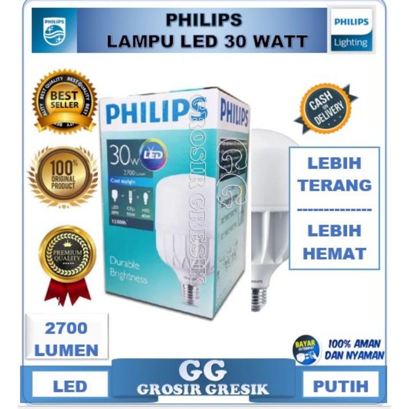 Jual LAMPU LED PHILIPS 30 WATT PHILIP 30W | Shopee Indonesia