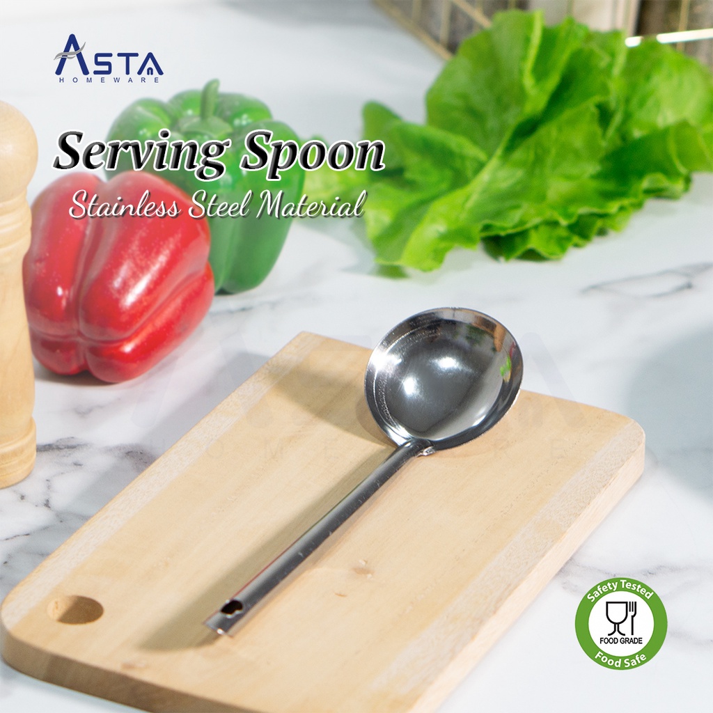 Jual Asta Sendok Sayur Stainless Steel Irus Soup Ladle 21 cm | Shopee ...