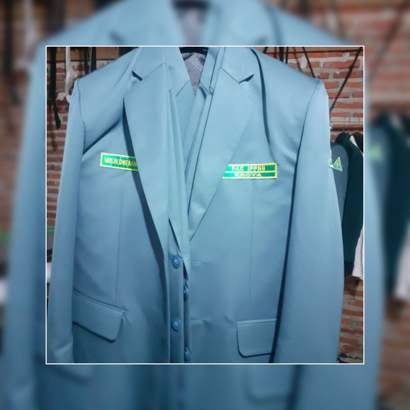 Jual yuk di order jas ipnu ippnu lengkap bet nama domisilin | Shopee ...