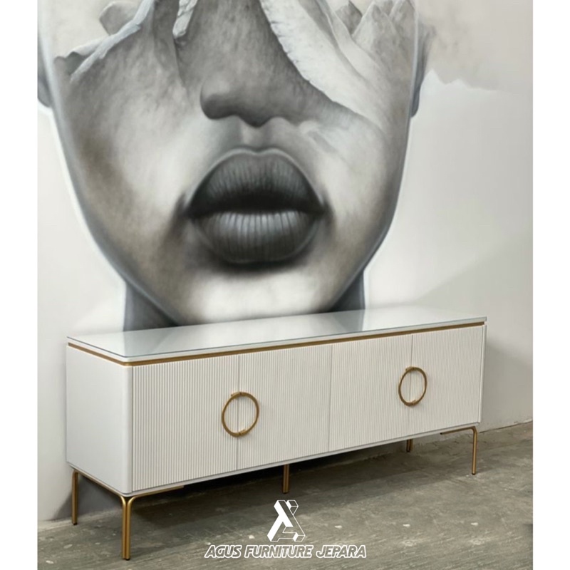 Jual MEJA CABINET DUCO CREDENZA MODEL (cabinet tv meja tv meja pajangan ...