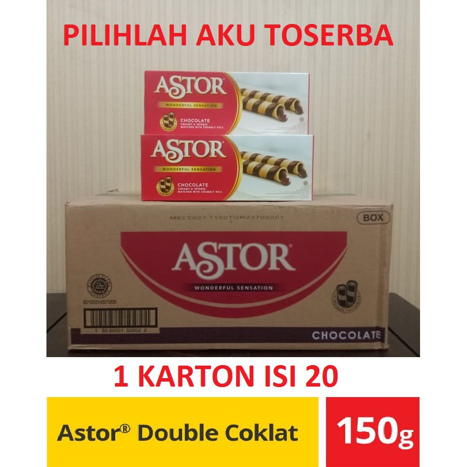 Jual ASTOR Coklat 150 gr / ASTOR Waferstick Coklat 150 gr (1 KARTON ISI ...