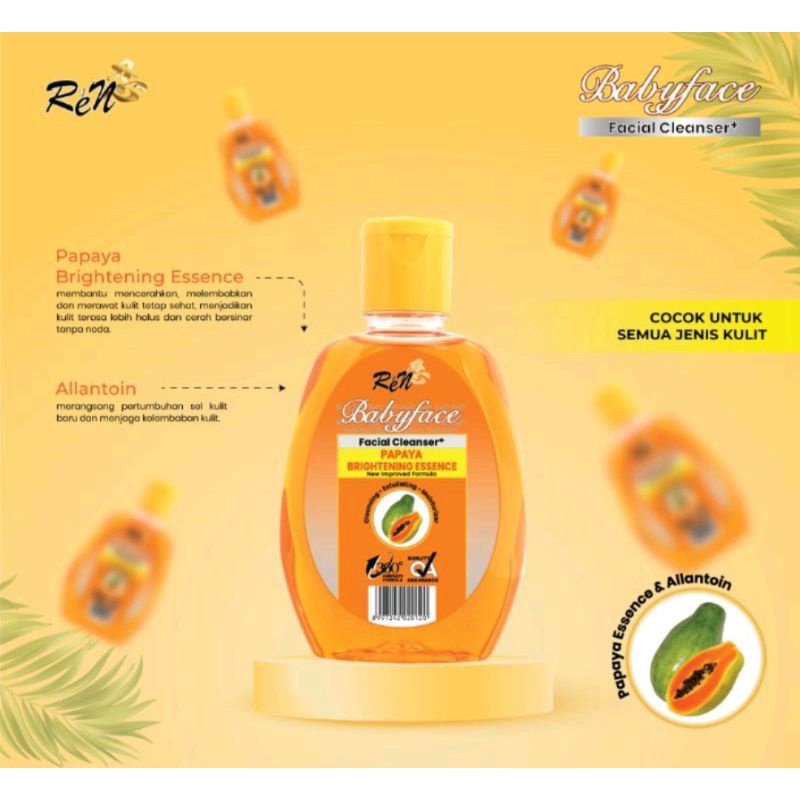 Jual Ren babyface facial cleanset 3 varian | Shopee Indonesia