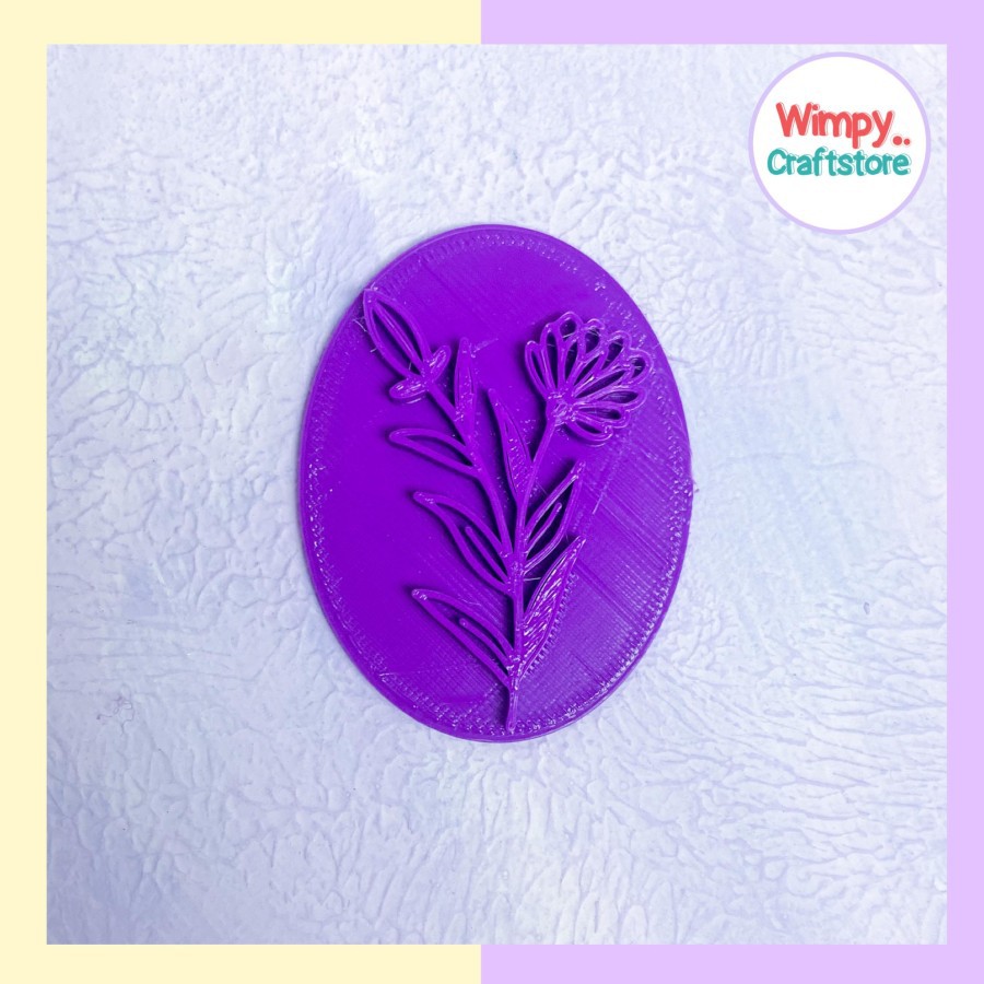 Jual Wimpy Cetakan Embossing Stamp Bunga Kue Fondant Cetakan Clay ...