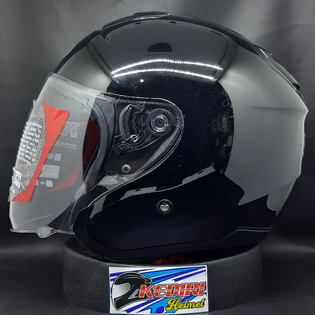 Jual Helm KYT KYOTO R solid polos half face putih hitam doff grey ...