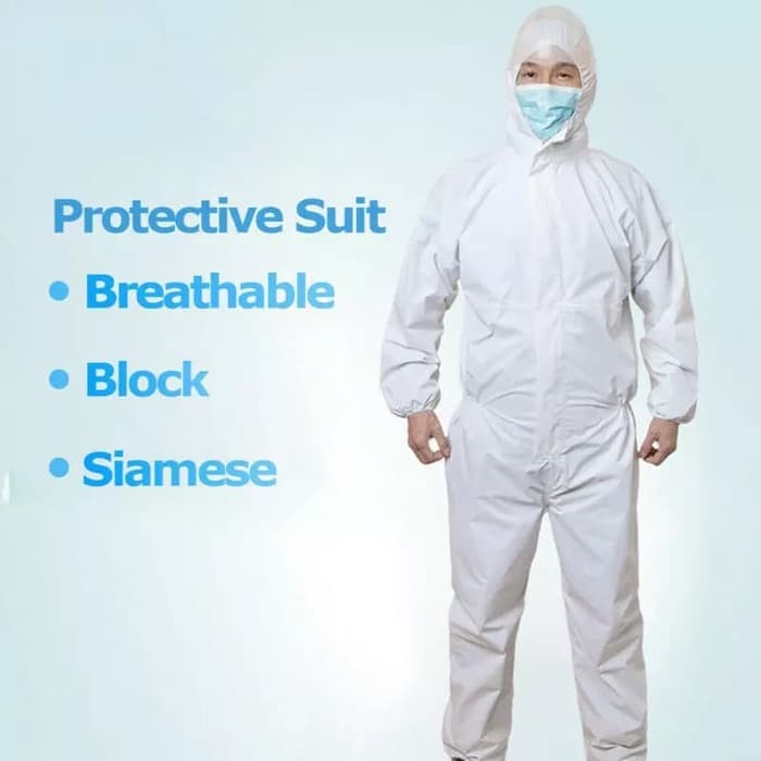 Jual Pakaian APD Alat Pelindung diri Hazmat Suit bahan spunbond ...
