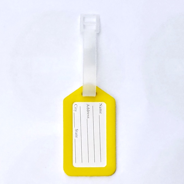 Jual luggage tag gantungan Koper Tas Label Nama name tage Bahan Plastik ...