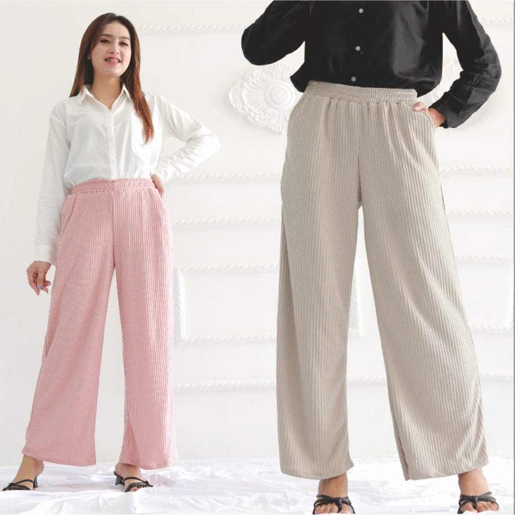 Jual DEYAN - Meera kulot knit premium celana kulot panjang | Shopee ...