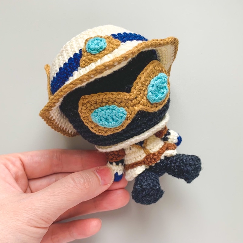 Jual Amigurumi Cypher Valorant Agent (Boneka Rajut / Valorant Doll ...