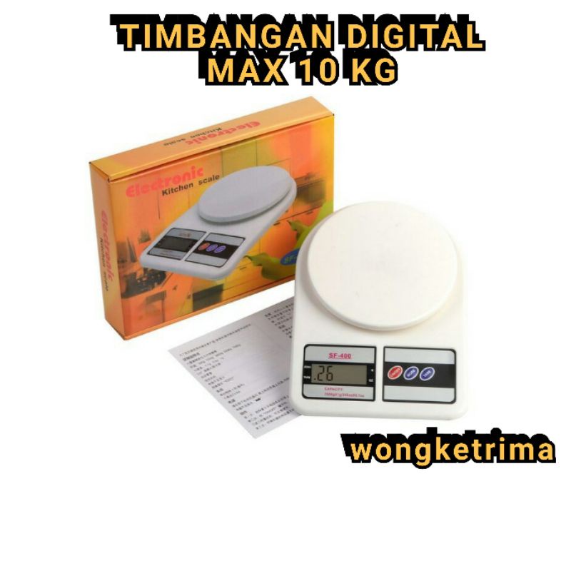 Jual TIMBANGAN DIGITAL KAPASITAS 10 KG GRATIS BATERAI | Shopee Indonesia