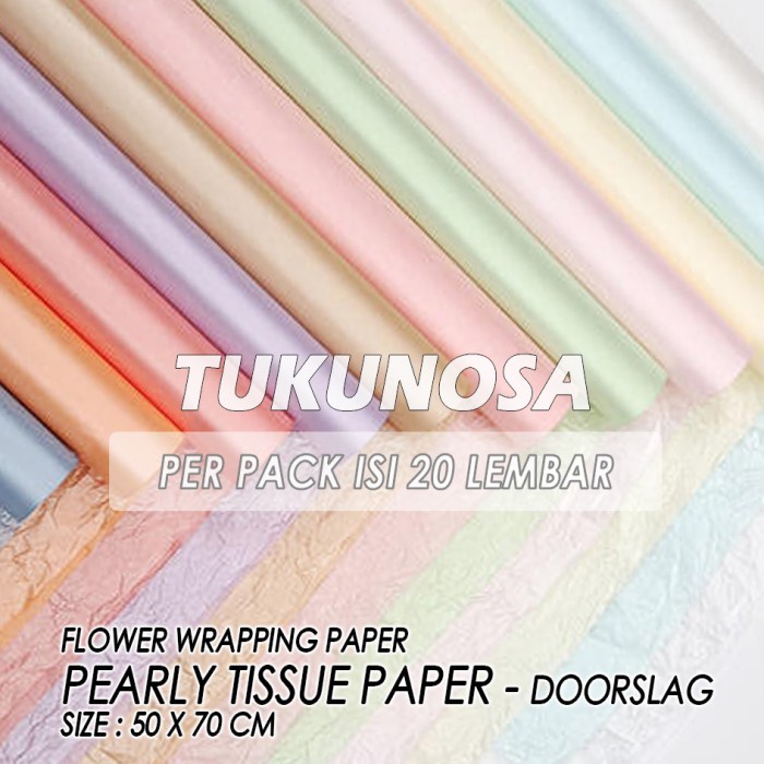 Jual PERRPACK FLOWER WRAPPING PAPER PEARLY TISSUE PAPER KERTAS DOORSLAG ...