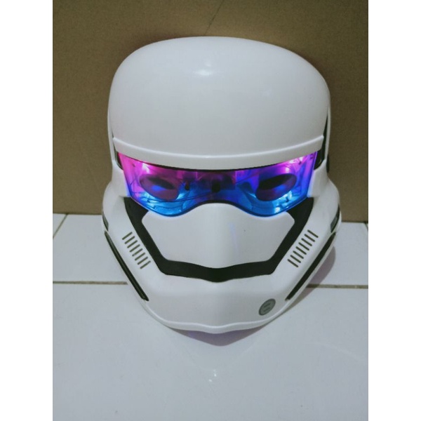 Jual Topeng Star Wars Stormtrooper Plus Lampu Led | Shopee Indonesia