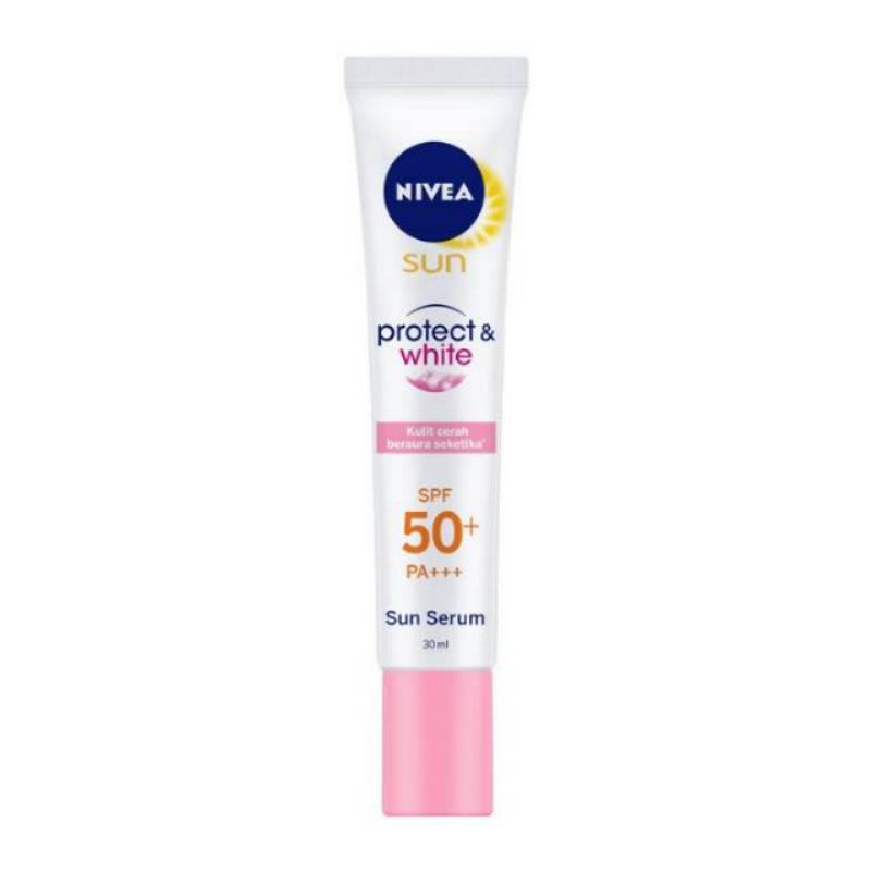Jual NIVEA Sun Protect Serum Instant Aura SPF 50+ 30 ml (PINK) | Shopee ...